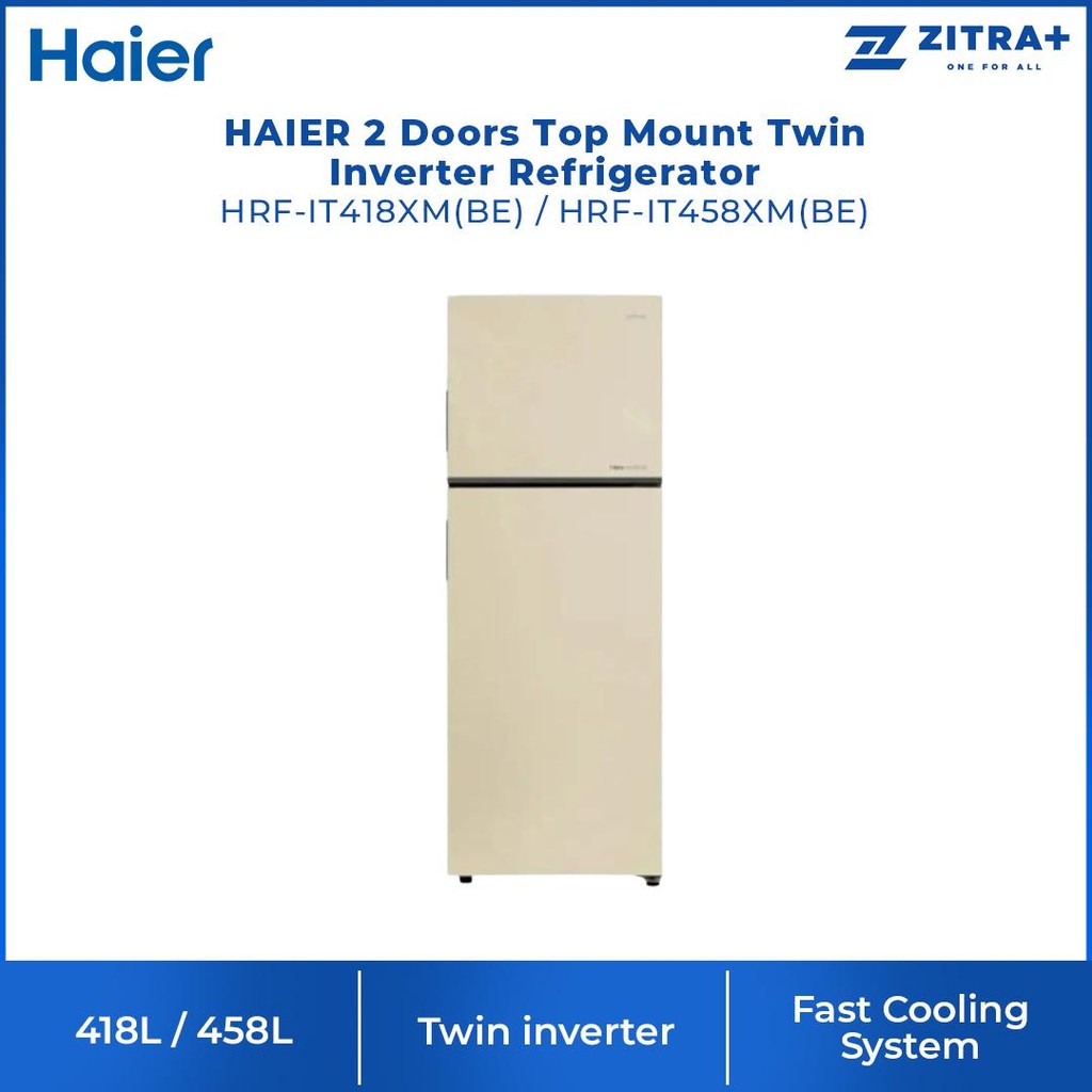 [Nur Rebate] HAIER 418L/458L 2 Doors Top Mount Twin Inverter ...