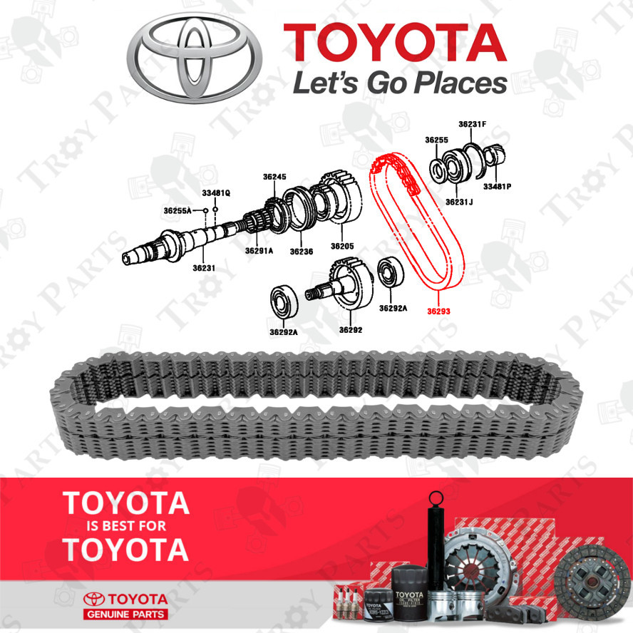 (74L) Toyota Transfer Case Gearbox Chain Output Shaft Drive 36293-35040 ...
