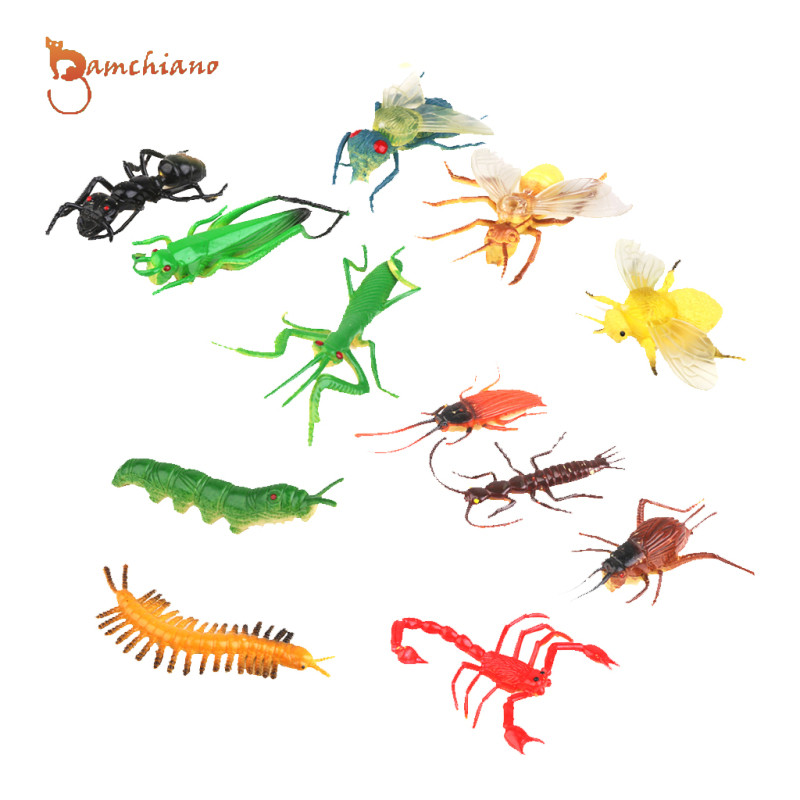 gamchiano Realistic Plastic Insect Models Halloween Jokes Pranks Toy ...