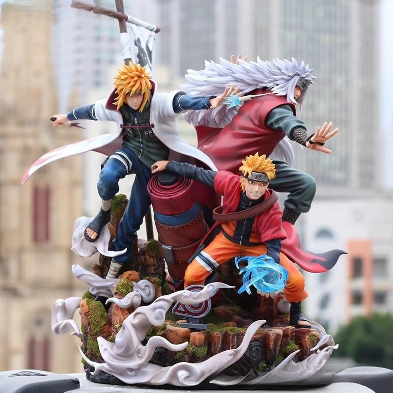 Tokoh Naruto Ikatan Nasib Uzumaki Naruto Jiraiya Minato Maito Patung ...