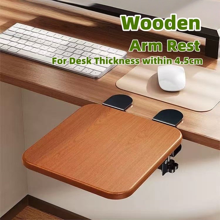 Wooden PC Wrist Rest Extender Adjustable Computer Arm Rest Desk Hand ...