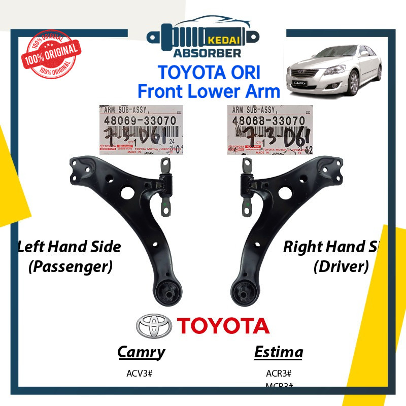 TOYOTA CAMRY ACV40 2006-2011 FRONT LOWER ARM NO BALL JOINT (DEPAN ...