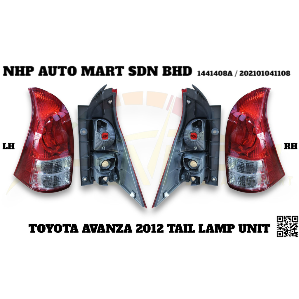 OEM Toyota Avanza 2012 Tail Lamp / Lampu Belakang PRODUK BARU | Shopee ...
