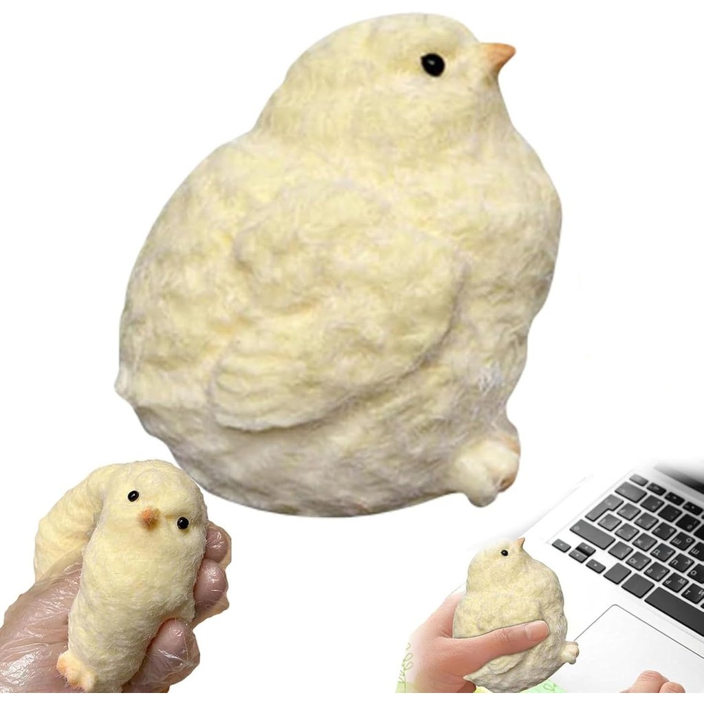 Handmade Ultra Soft Furry Chick Toy, Handmade Chick Squishy Toys,Cute ...