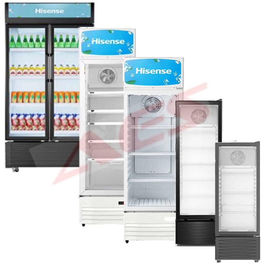 HISENSE 🥫 HSC-191FLB 192L Chiller Minuman Komersial Auto Defrost ...