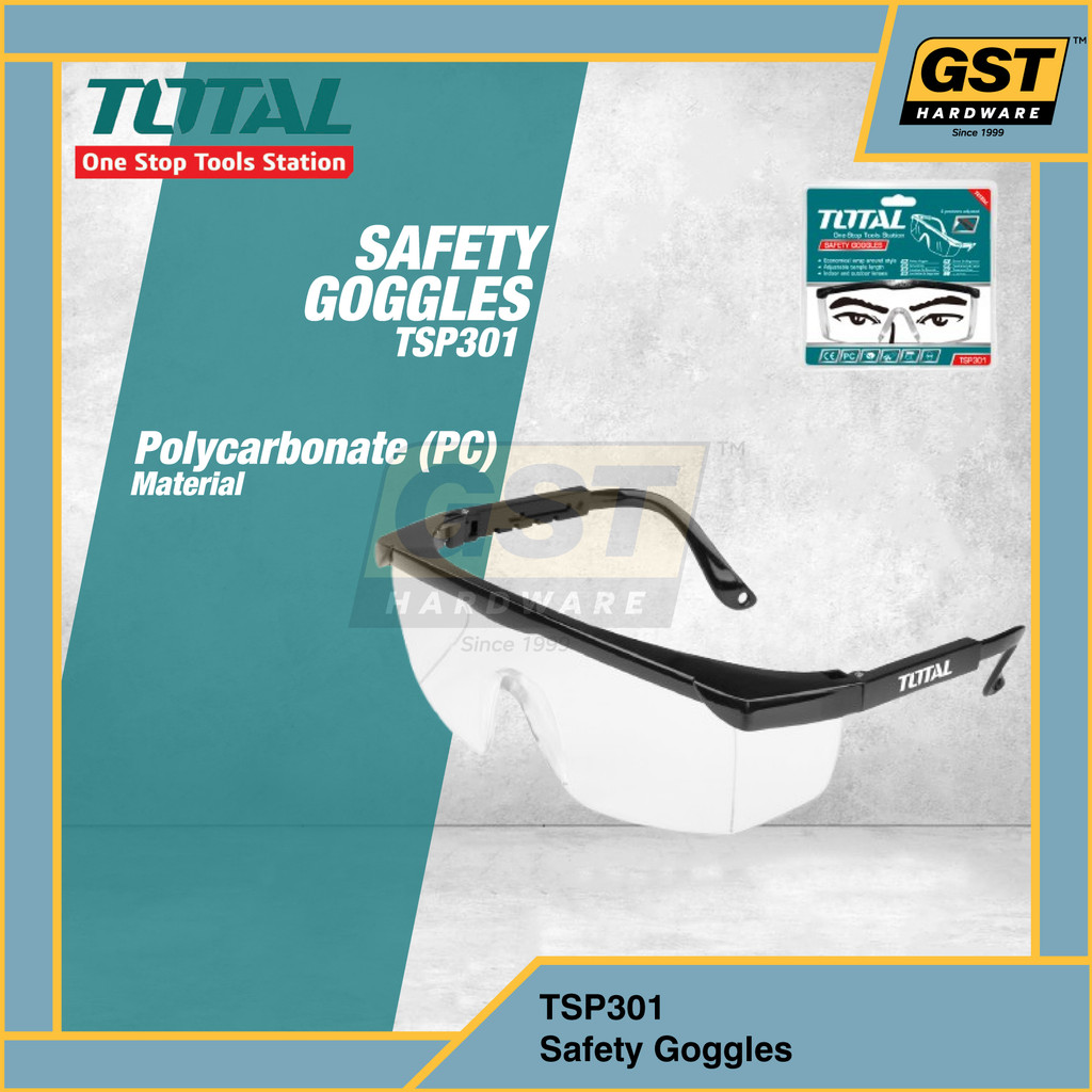 Total TSP301 Safety Goggles Polycarbonate (PC) | Shopee Malaysia