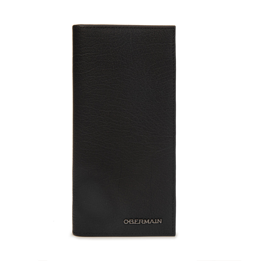 OBERMAIN RFID Long Wallet / Genuine Leather / Black / OBW324G3 ...