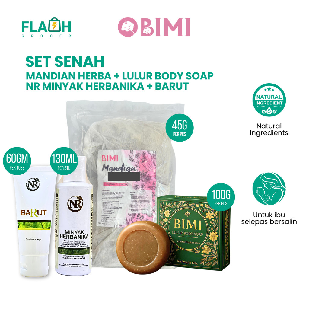 BIMI Set Senah set berpantang untuk Maternity Ibu (Natural Ingredients ...