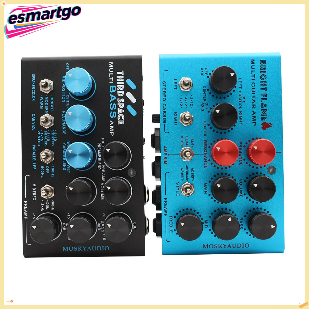 MOSKY Third Space Multi Bass Amp Simulator Pedal - All-in-One Bass ...