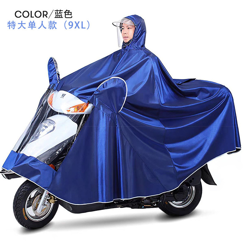Single Cycling Raincoat Extended Raincoat Motorcycle Extra Thick ...