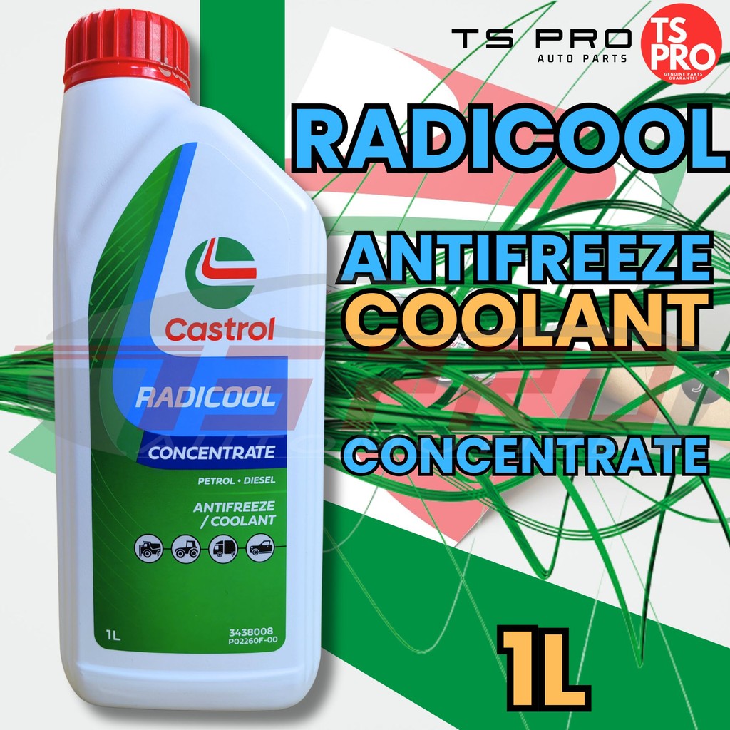 Castrol Radicool 3438008 Coolant 1L - For most cars, trucks and LCVs ...