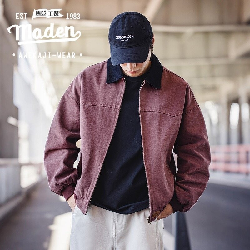MADEN brand American retro heavyweight Santa Fe canvas jacket Barn ...