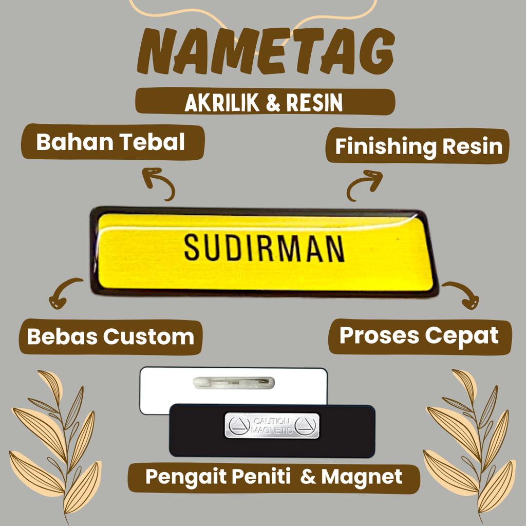 MINIMAL PREMIUM CONVEX CHEST NAME WITHOUT MINIMUM ORDER/NAMETAG RESIN ...