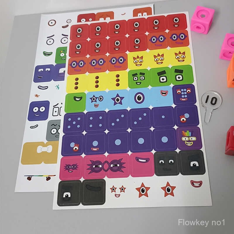 2cm Number Square Building Block Material Pack Can Be Used for ...