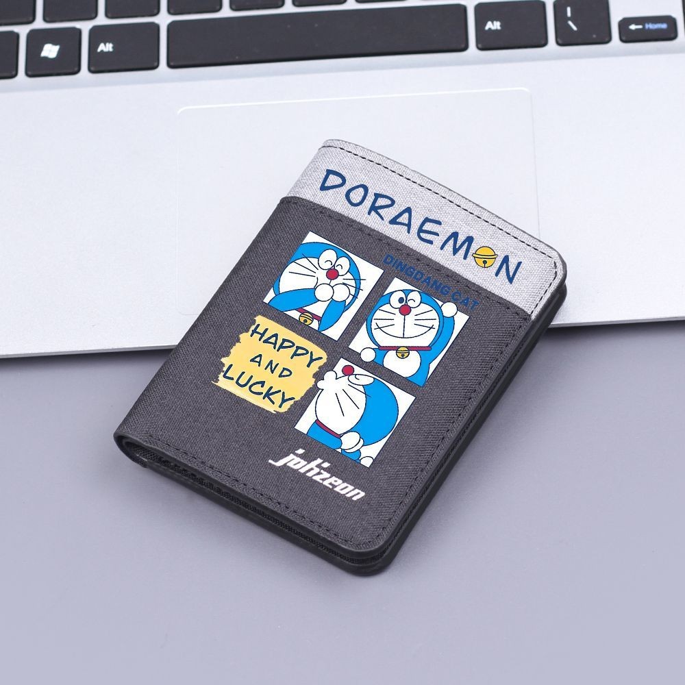 Doraemon Card Holder Coin Purse Wallet One Two-in-One Multi-Layer Large ...