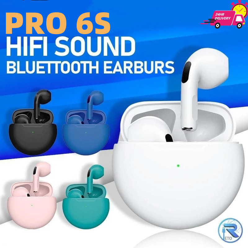 TWS Pro 6s Wireless Earphones Mic | Fon Telinga Tanpa Wayar Pro 6s ...