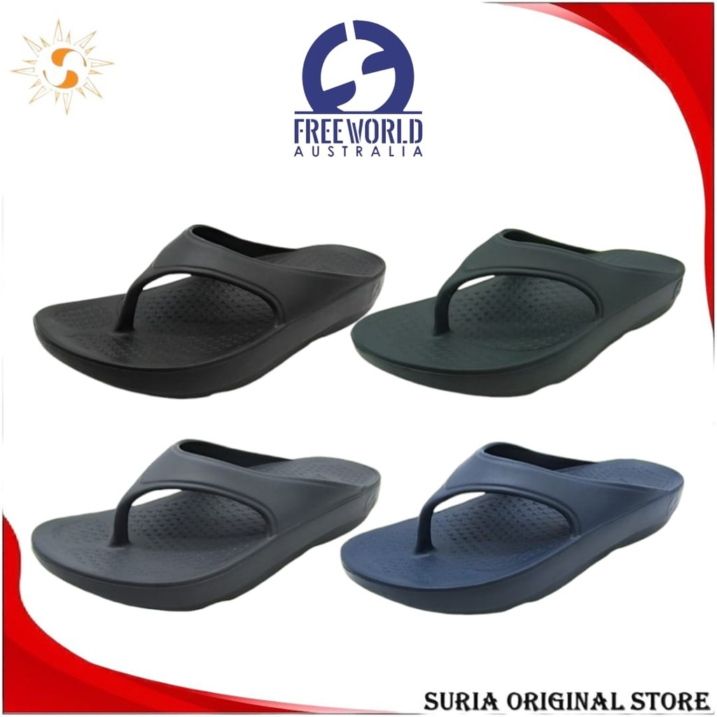 Original FREEWORLD Recovery Flip Flop Unisex Sandal FW100 Ready Stock ...