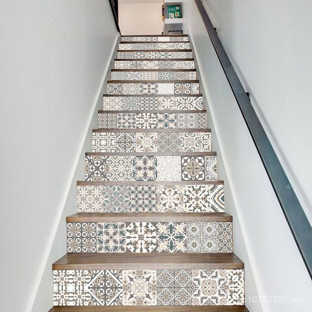 Wall Stickers Style Tile Stair Stickers Home Piece Stair Decoration ...