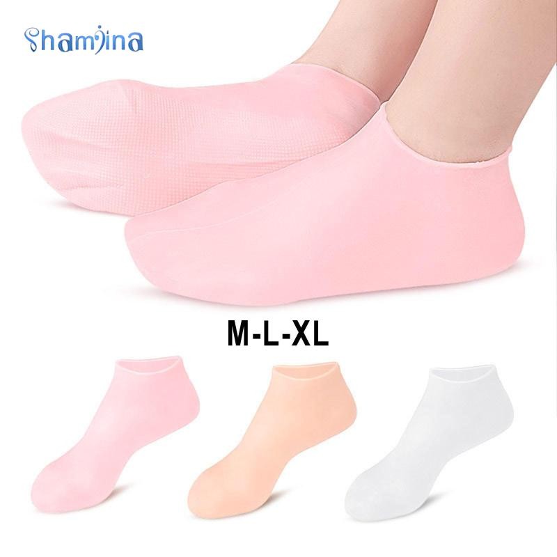 [Shamjina] Silicone Socks for Cracked Feet, Sleeve Toe Socks, Heel ...