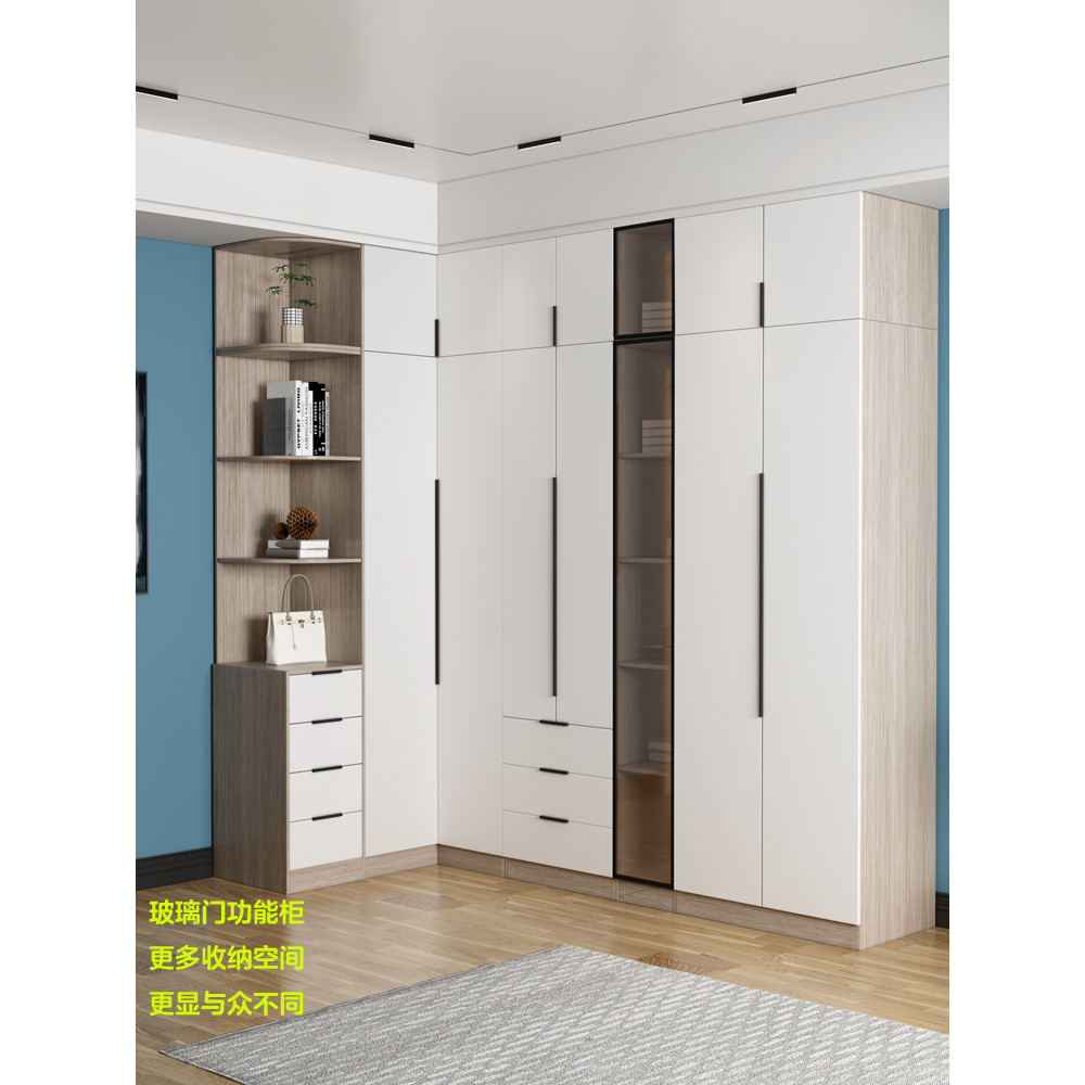 Corner Wardrobe Desk Integrated L-Shaped Corner Modern Simple Large ...
