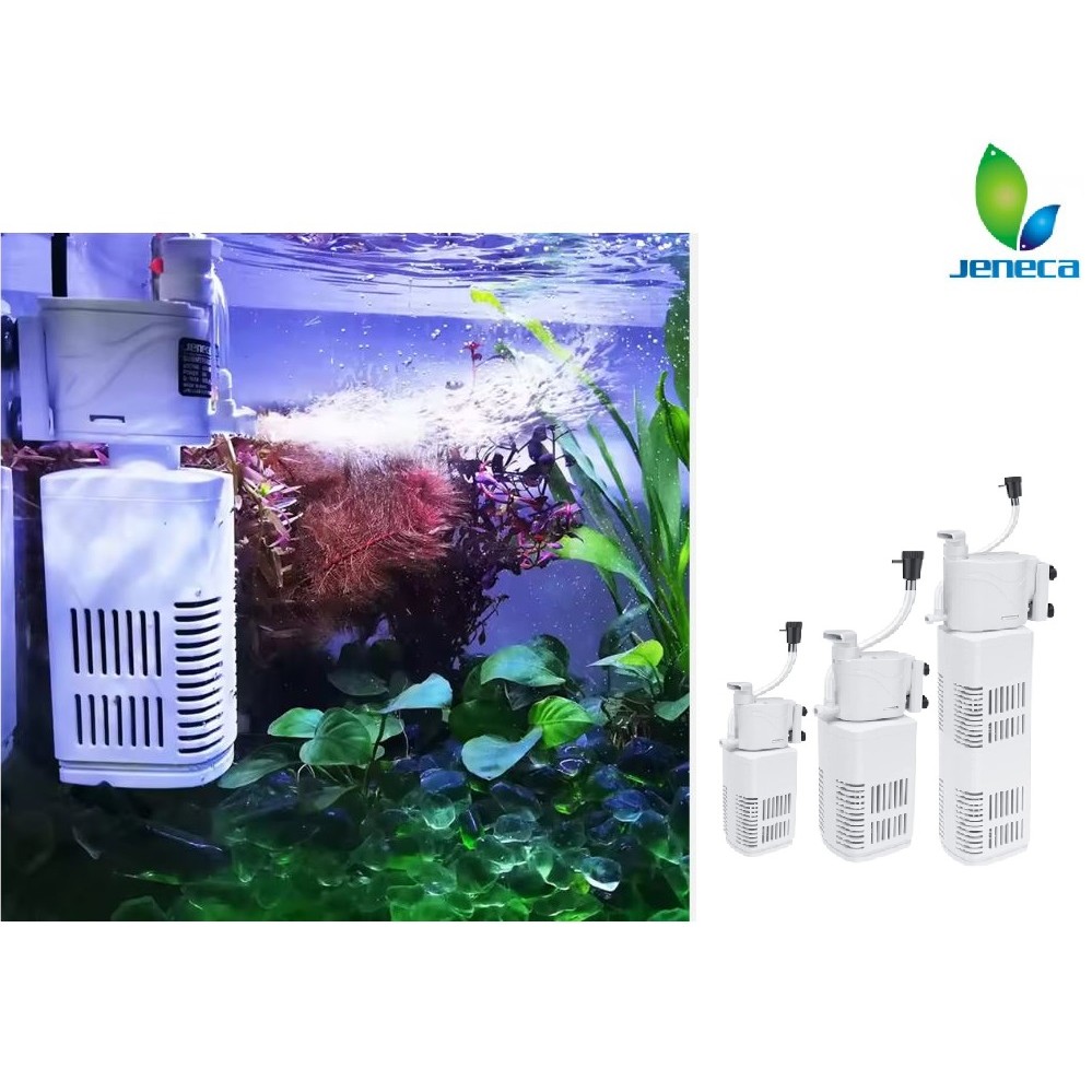 Jeneca Aquarium Pump with Filter 6 functions Fish Tank Oxygen ...