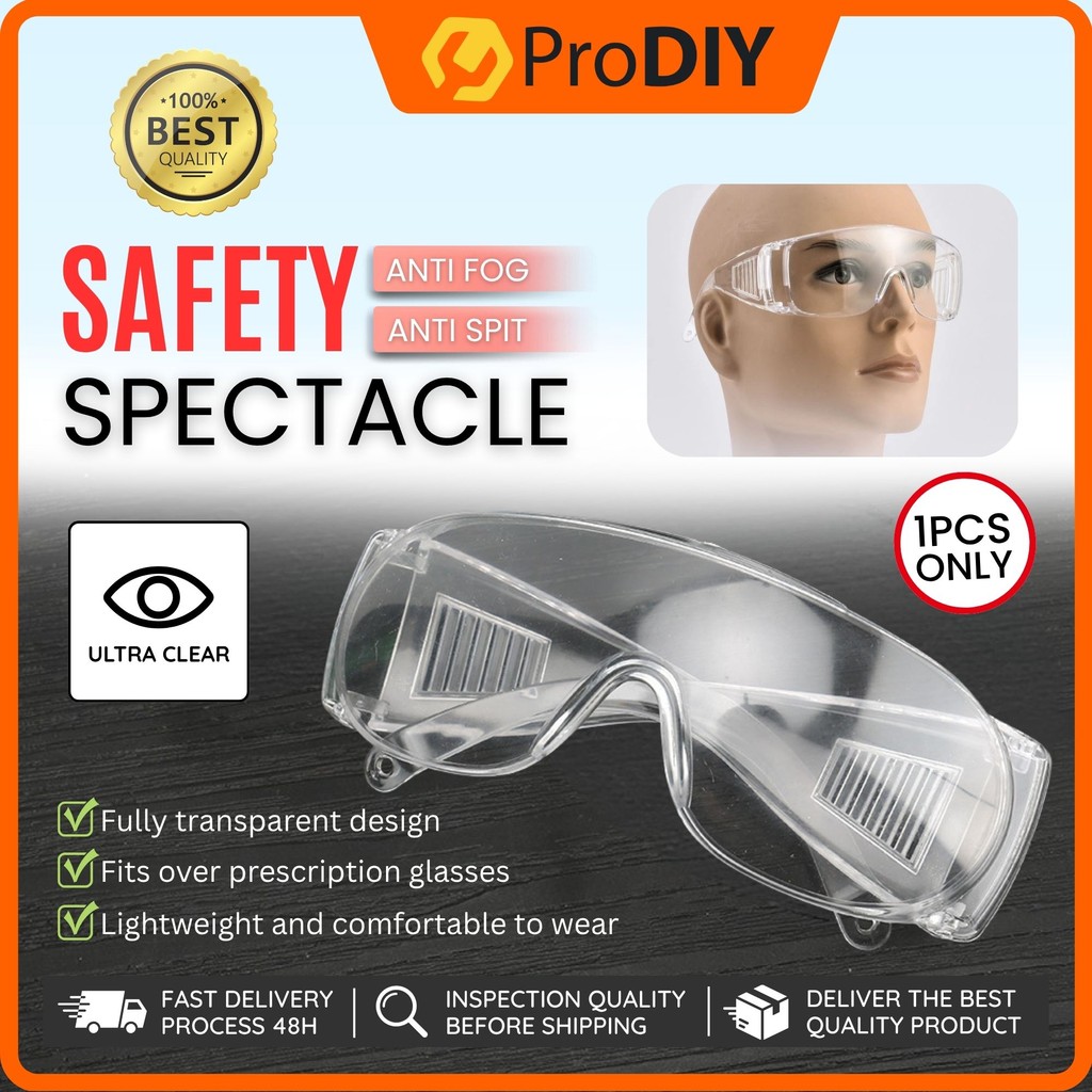 1PCS Safety Spectacle Clear Eye safety Safety Glasses Goggle Eye ...