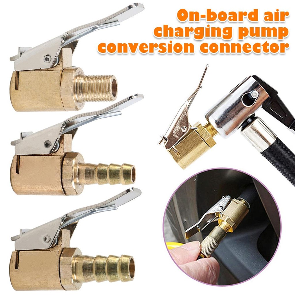Brass Tire Air Chucks Car Inflator Valve Connector Clamp Car Air Pump ...