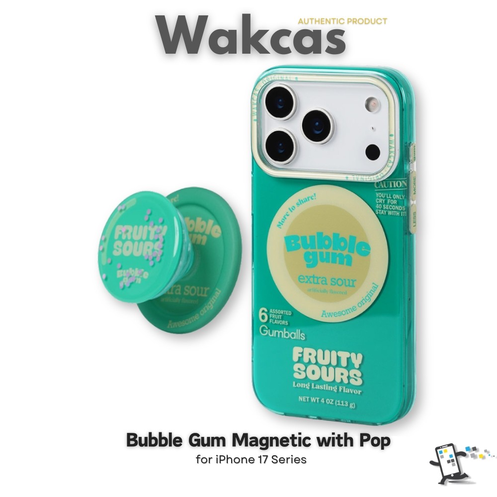 Wakcas Bubble Gum Magnetic with Pop Case For iPhone 17 Pro Max 17 And ...