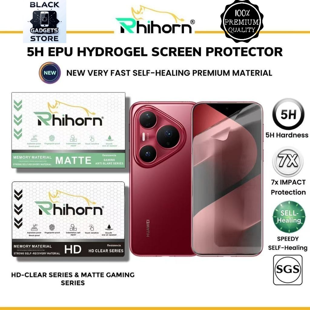 Rhihorn Self-Healing Screen Protector for Huawei Pura 80 Ultra | 80 Pro ...