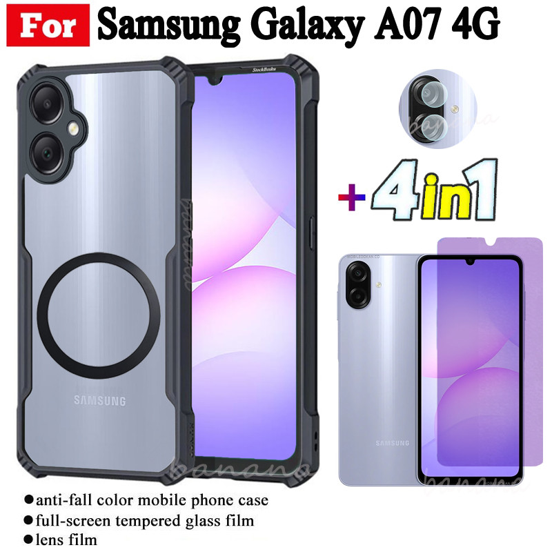 4 in 1 Samsung Galaxy A07 4G Shockproof Phone Case With Magnetic ...