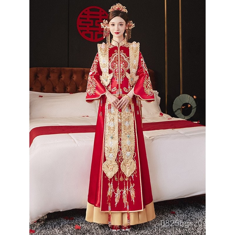 Dragon Phoenix Gown - Traditional Hanfu-style Wedding Dress with ...