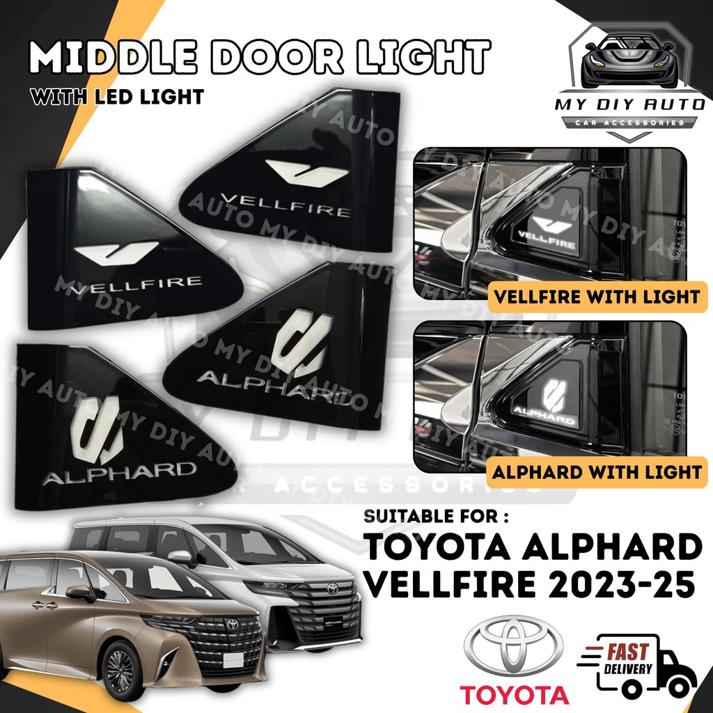 TOYOTA Alphard Vellfire AGH40 AN40 AH40 2023-2025 Middle Door LED Light ...