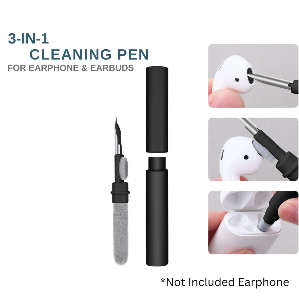 3-in-1 Multifunction Cleaning Pen for AirPods / Earbuds / Charging Case ...