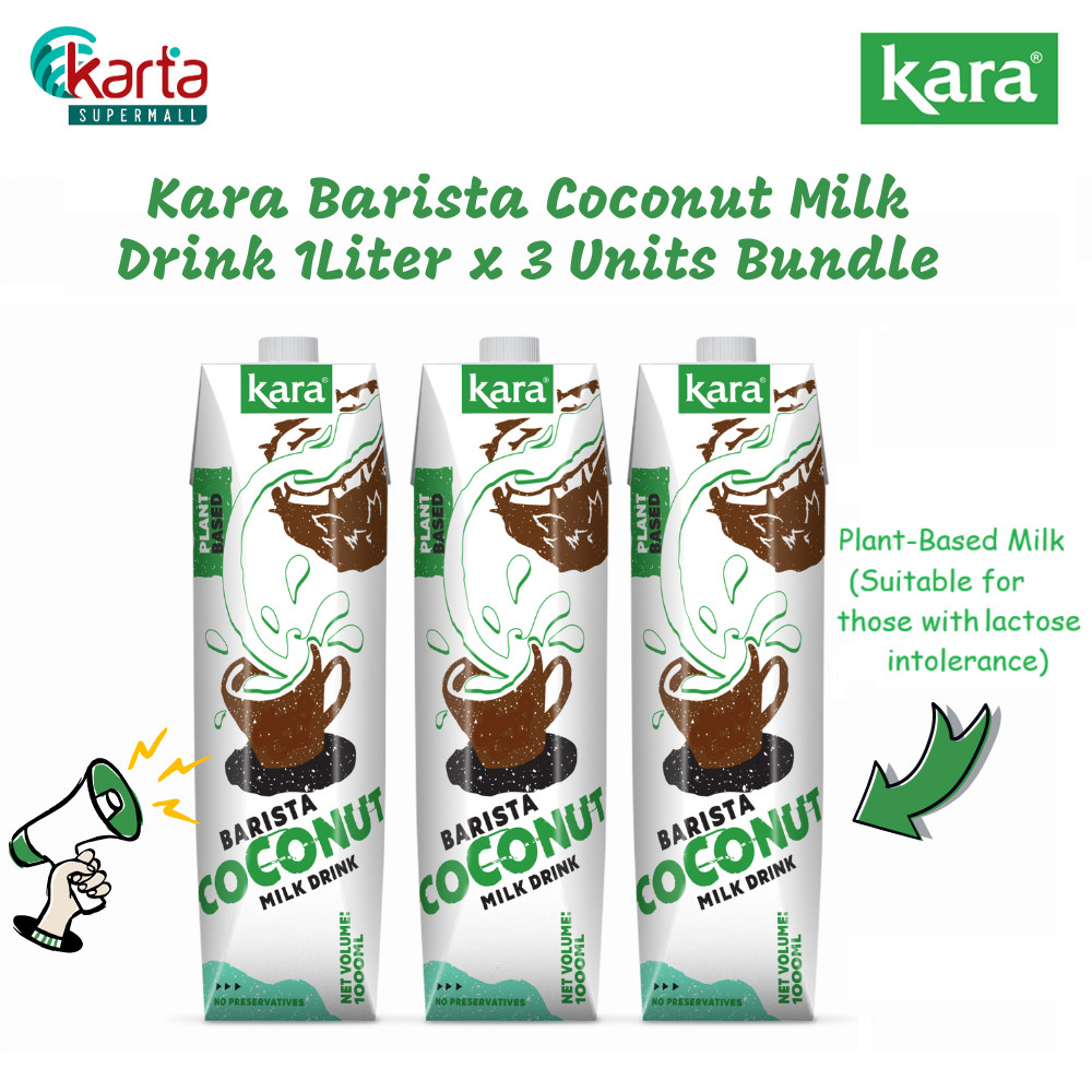 Kara Barista Coconut Milk Drink (1L x 3 Units) Bundle | Shopee Malaysia