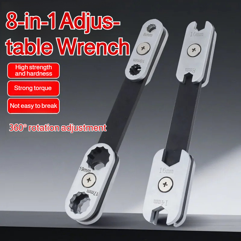 Plum Blossom 8in1 Rotatable Wrench Set | Shopee Malaysia