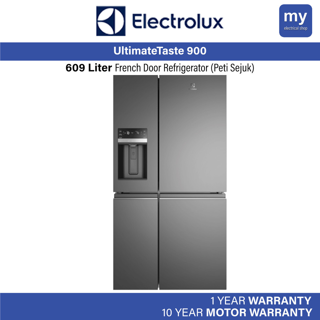 Electrolux EQE6879A-B 609L French door refrigerator UltimateTaste 900 ...