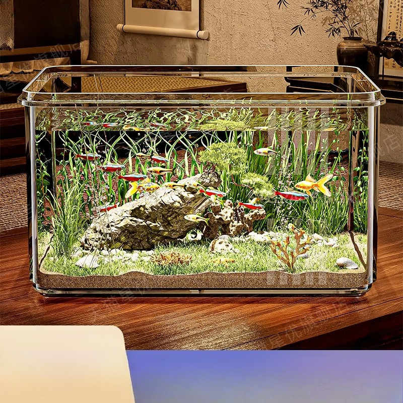 Fish Tank Household Small Living Room Ecological Landscaping Full Set ...