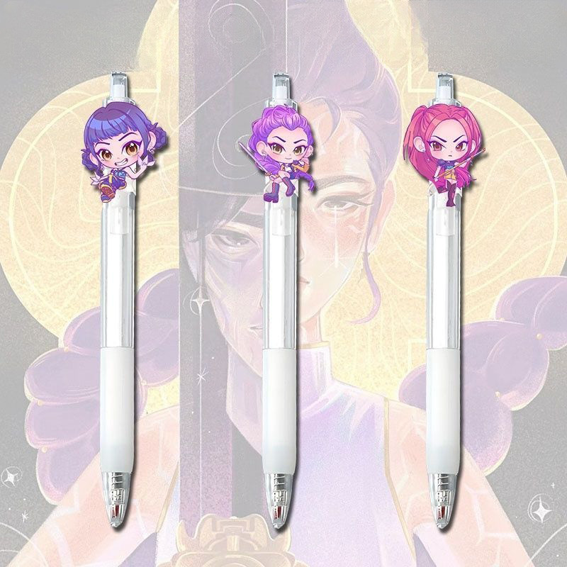 KPOP Huntrix Gel Pen Cartoon Girl Group Saja Boys Pens Student ...