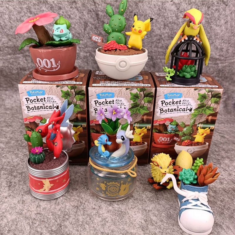 6Pcs/Set 3-7cm Anime Pokémon Succulent Plant Potted Plant Arcanine ...
