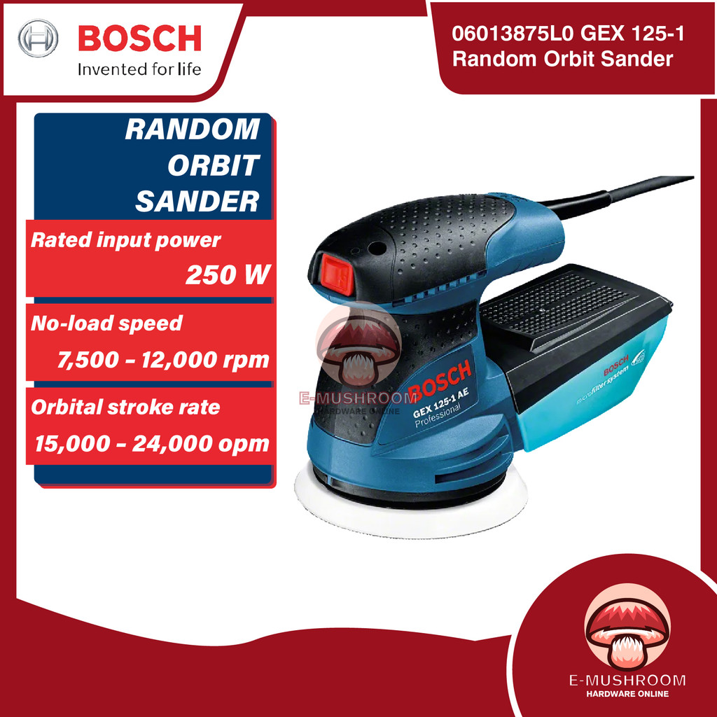 Bosch Random Orbital Sander GEX 125 Professional Bosch Sander Machine ...