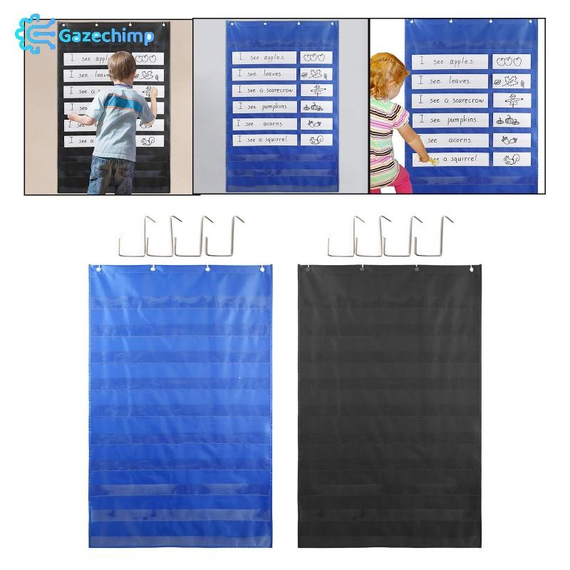 [Gazechimp] Word Sentence Pocket Charts Classroom Chart for ...
