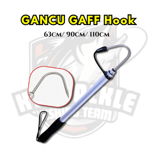 Portable Gancu Ikan 60cm/90cm/120cm Stainless Aluminium Gaff Fishing ...