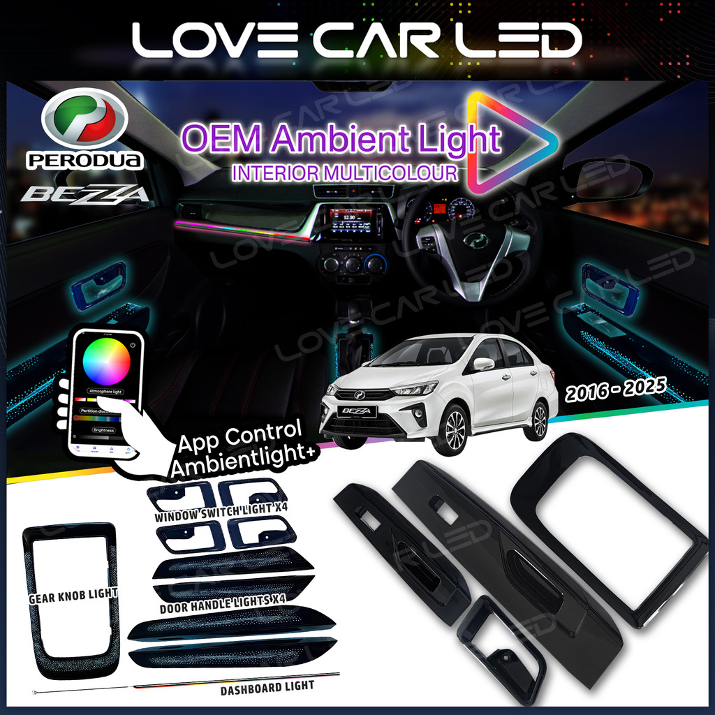 Proton Bezza 2016-2025 Oem Ambient Light Interior Multicolour With App ...