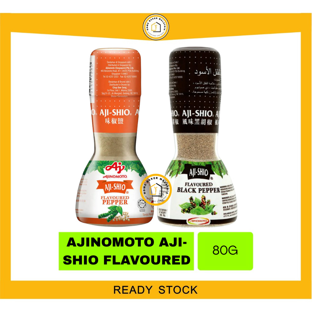 AJINOMOTO AJI-SHIO FLAVOURED PEPPER / BLACK PEPPER 80G - HOME BAKER ...