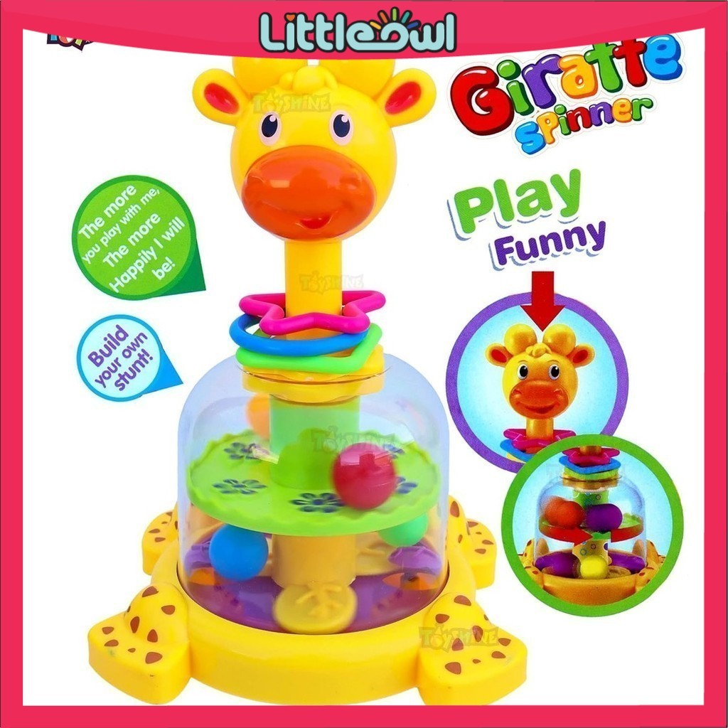 Giraffe Spinner Balls Press and Spin Toy Spinning for Baby | Shopee ...