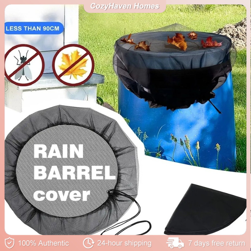 Rain Barrel Mesh Cover for Water Buckets Mosquito proof mesh protective ...