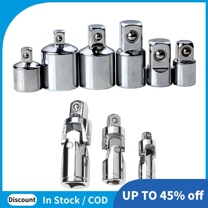 6pcs Ratchet Wrench Socket Converter Sleeve Heads Adapter with ...