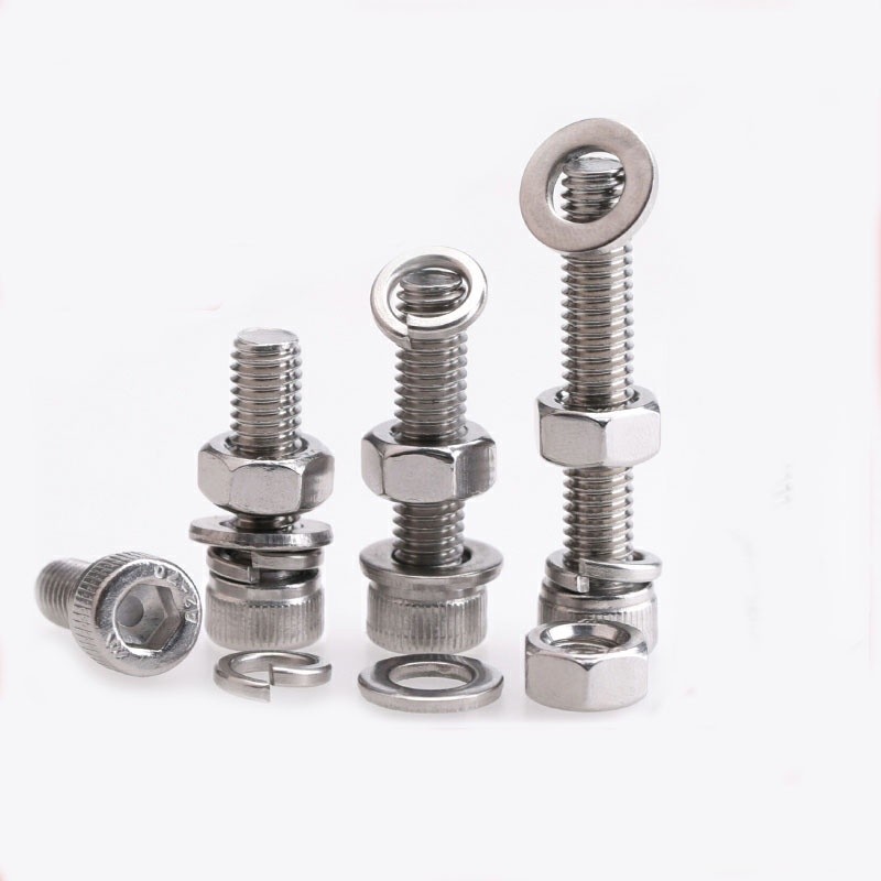 M8 M10 M12 M14 304 Stainless Steel Inner Hexagon Bolt Screw Nut Set ...