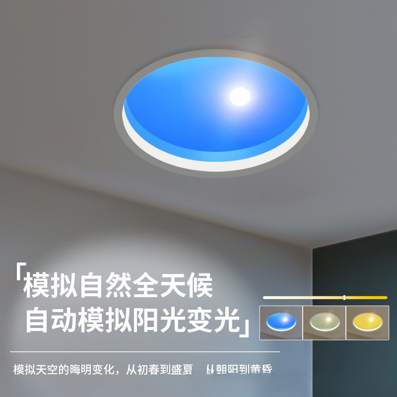Led Qingkong Light Sunny Sky Light Round Square Indoor Simulation ...