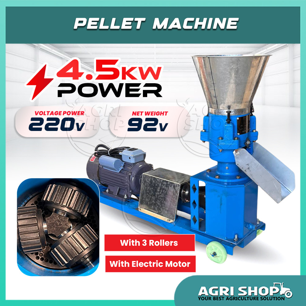 Agrishop Pelletizer Pelleting Machine with Electric Motor Heavy Duty ...